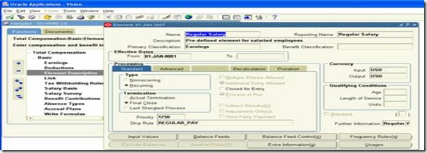 Oracle Applications: Configuration of Payroll